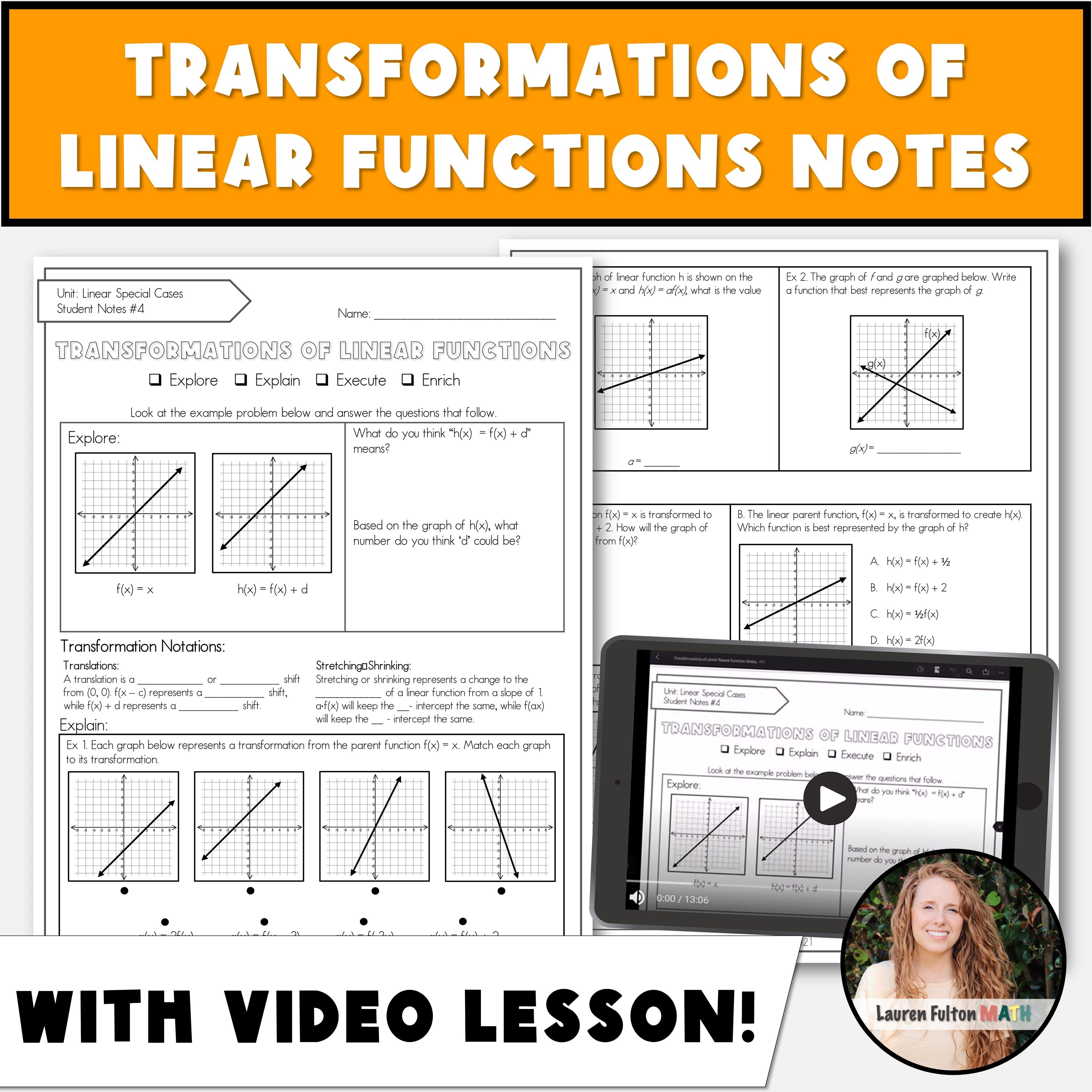 Linear Transformations Notes Lauren Fulton Math
